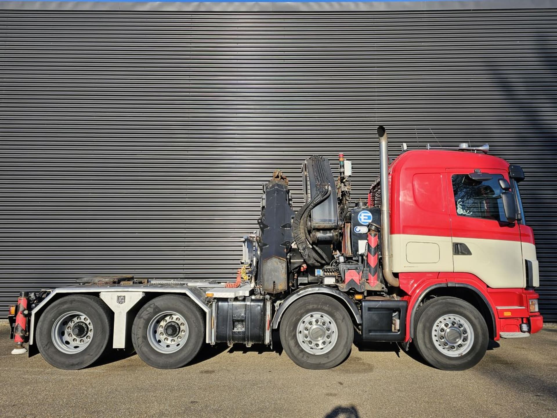Scania R164.480 V8 / 8x4 / EFFER 72 t/m CRANE / KRAN kopen | Gebruikt ...