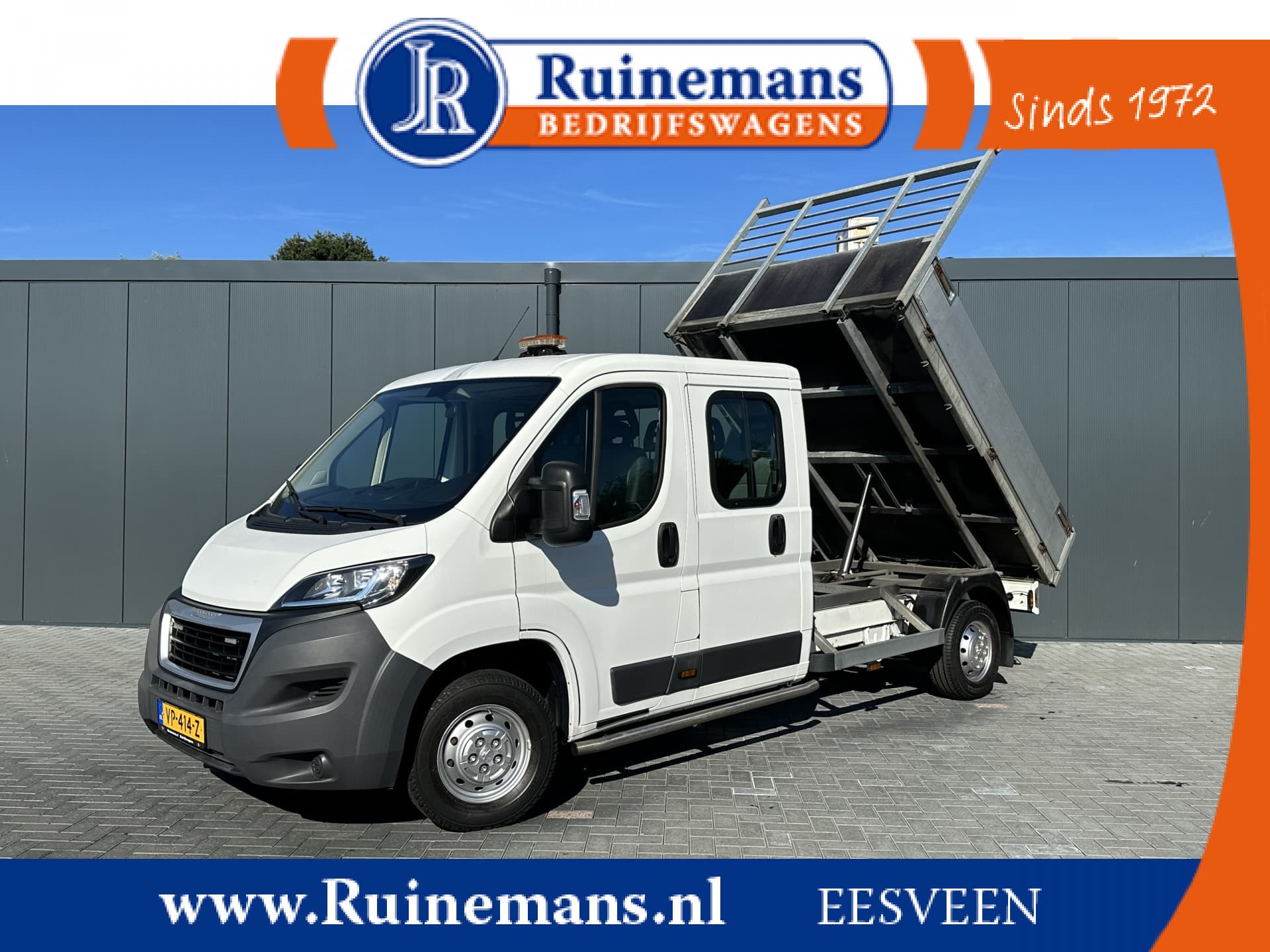 Peugeot Boxer 2.2 HDI / KIPPER / AIRCO / 7 PERSOONS DUBBEL CABINE ...